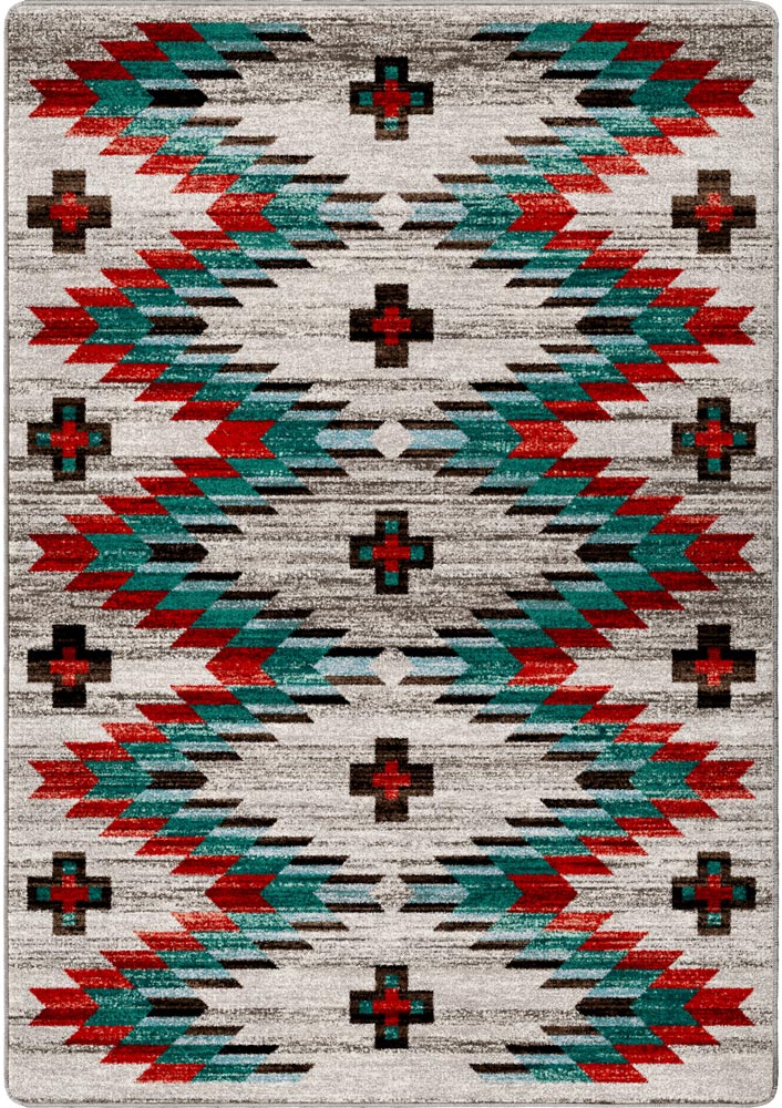 Celebration - Lively Blue - Southwestern Rug | Cowboy Rug