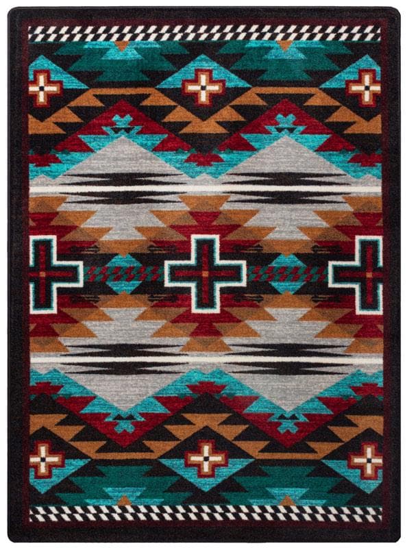 Rustic Cross - Electric Southwestern Rug