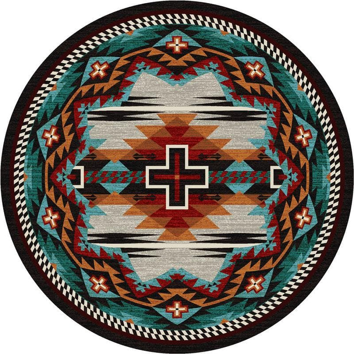 Rustic Cross - Electric Southwestern Rug