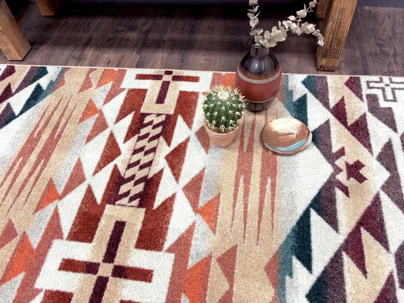 Rustic Cross Southwestern Rug